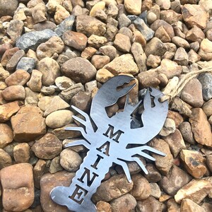 Maine Lobster Christmas Ornament Made From Raw Recycled Steel Holiday ...