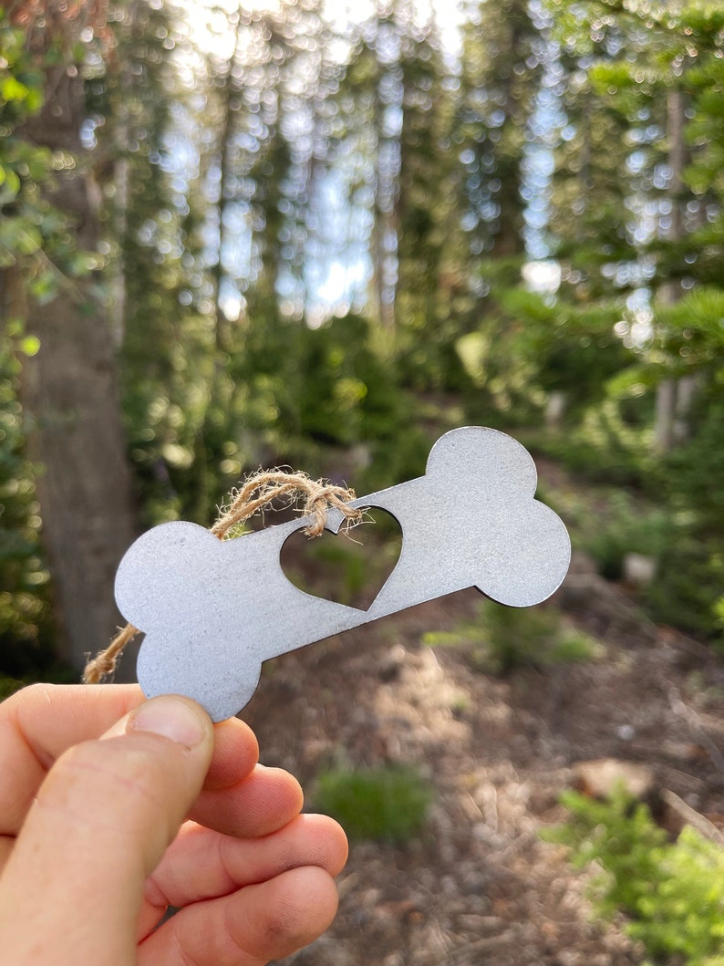 Dog Bone Metal Heirloom Ornament Made From Raw Steel - Etsy