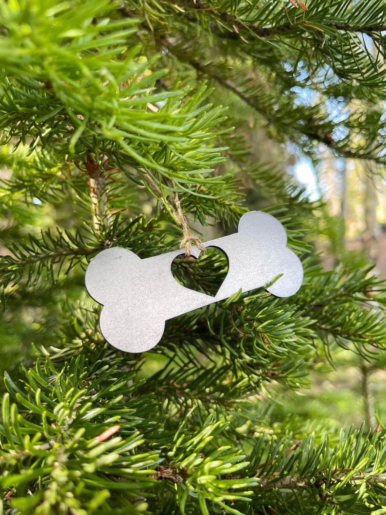Dog Bone Metal Heirloom Ornament Made From Raw Steel - Etsy