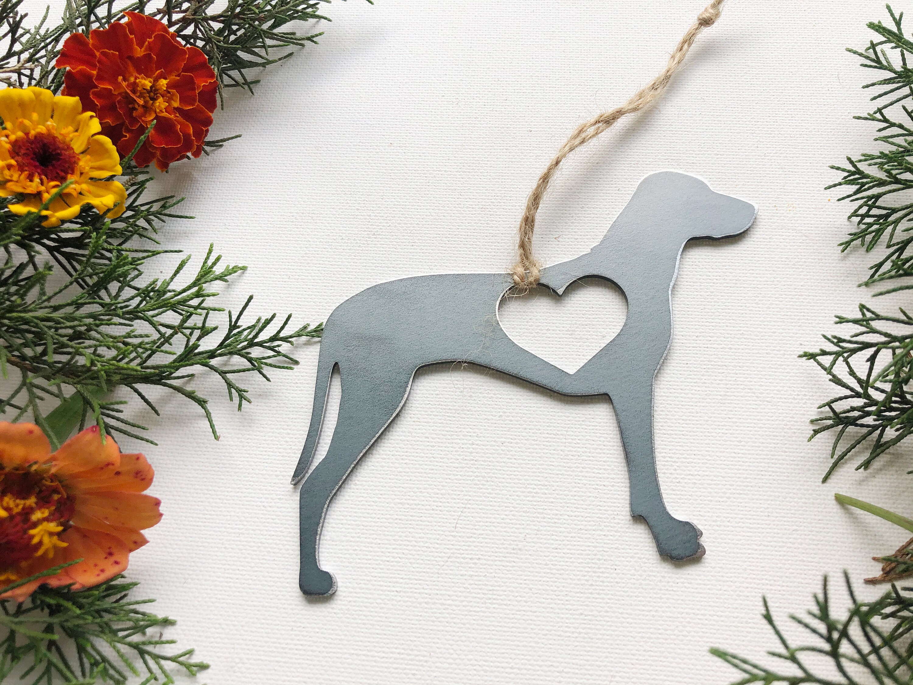Rhodesian Ridgeback Dog Ornament with Heart Made from Recycled | Etsy