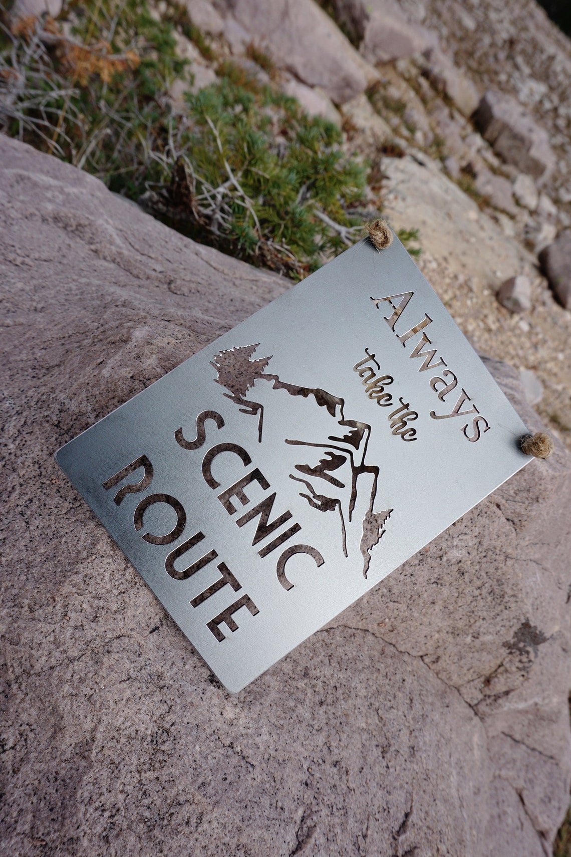 Always Take the Scenic Route 5 x 7 Metal Sign made | Etsy