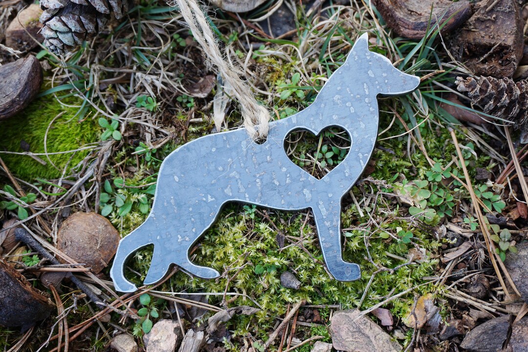 German Shepherd Dog Metal Heirloom Ornament Made From Raw Steel - Etsy