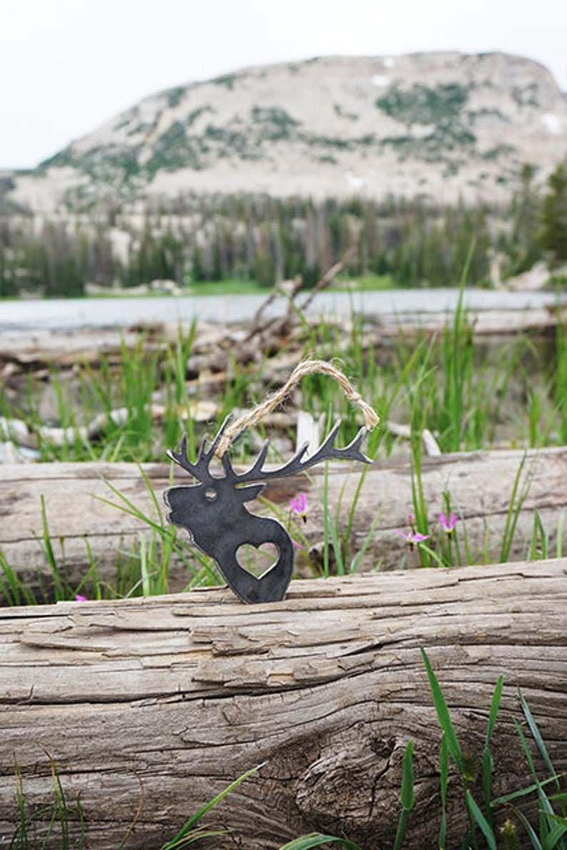 Elk Metal Ornament Made From Raw Steel - Etsy