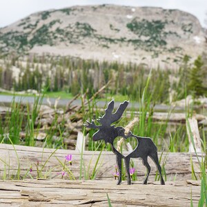 Moose Metal Ornament Made From Raw Steel - Etsy