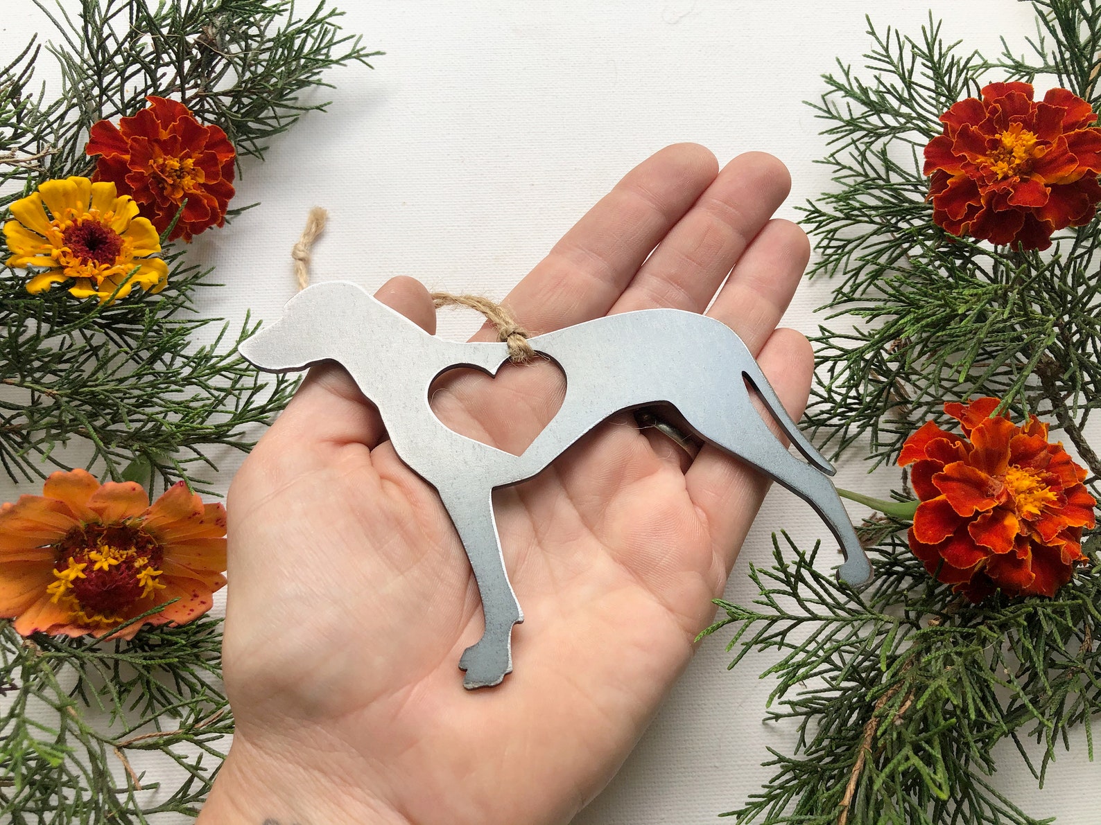 Rhodesian Ridgeback Dog Ornament With Heart Made From Recycled - Etsy