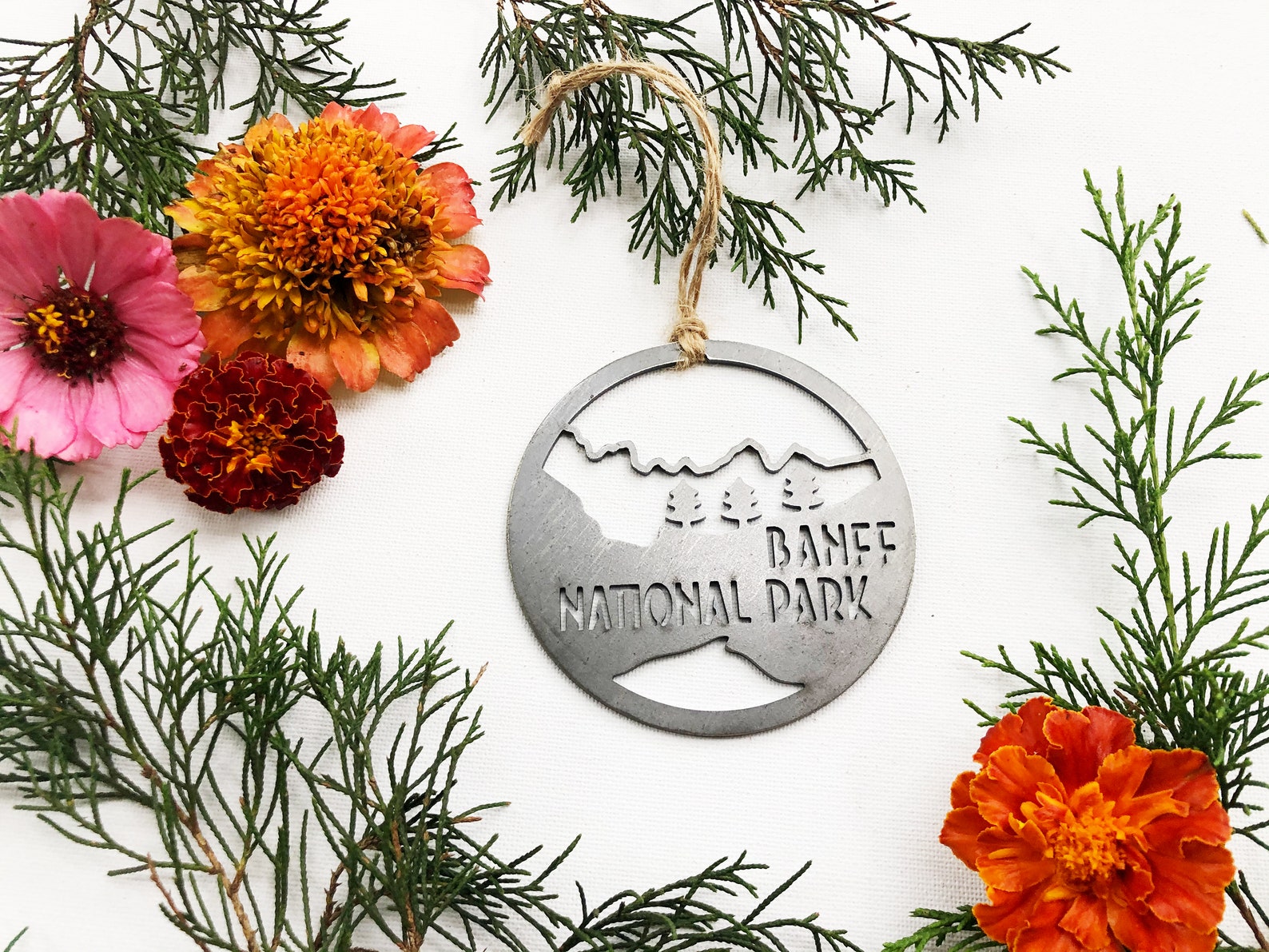 Banff National Park Ornament Made From Recycled Steel Alberta - Etsy