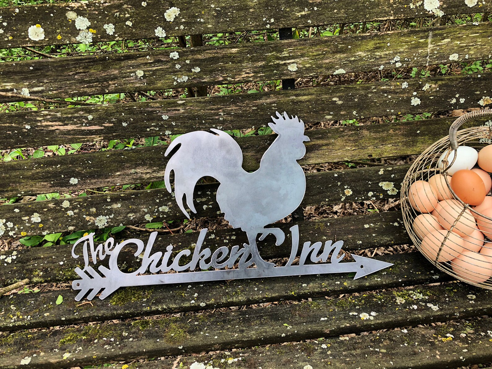 The Chicken Inn Rustic Metal Sign Rustic Farmhouse Decor Coop - Etsy