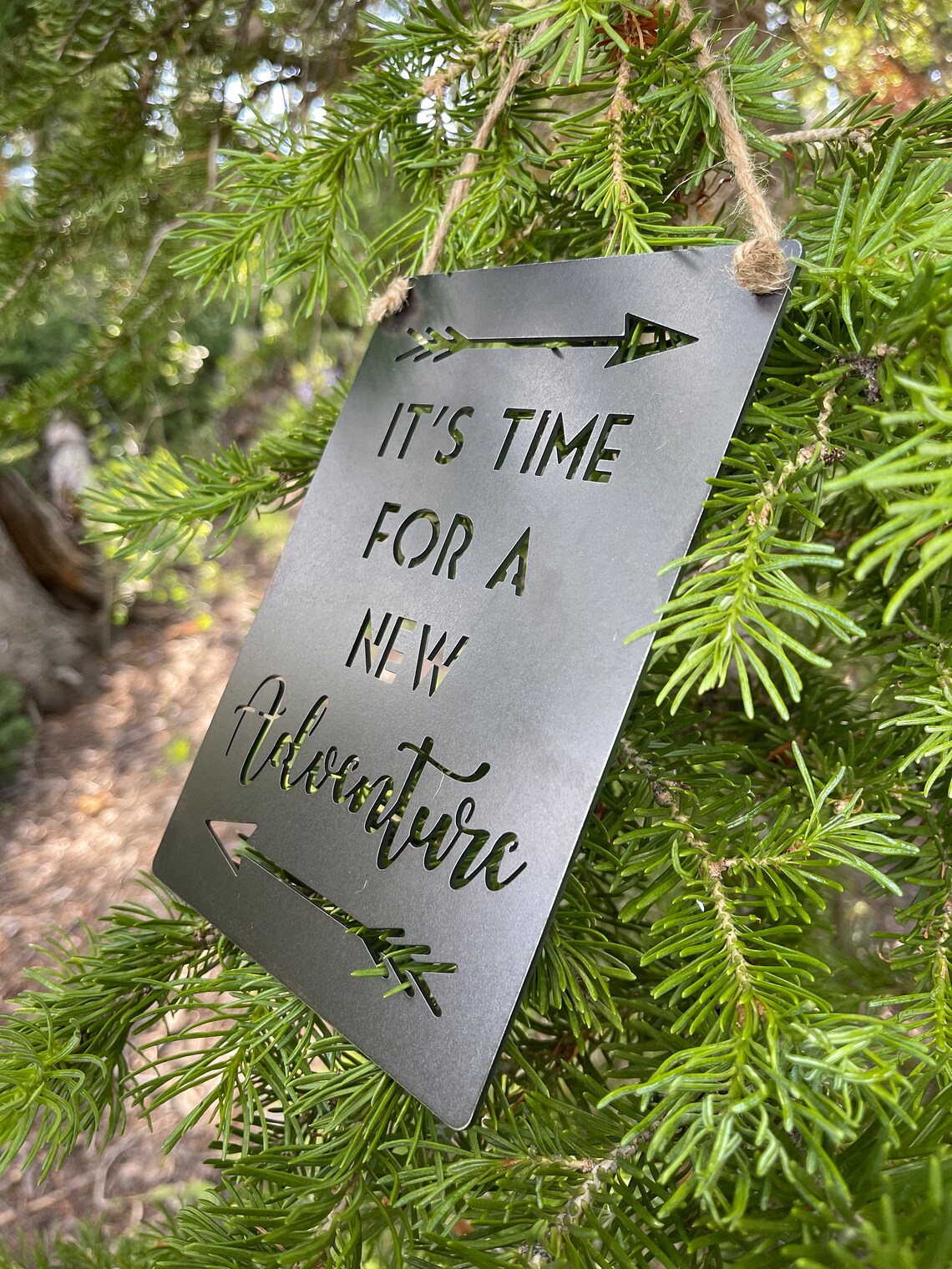 It's Time for a New Adventure (5" X 7") Metal Mini Sign Made From Raw ...