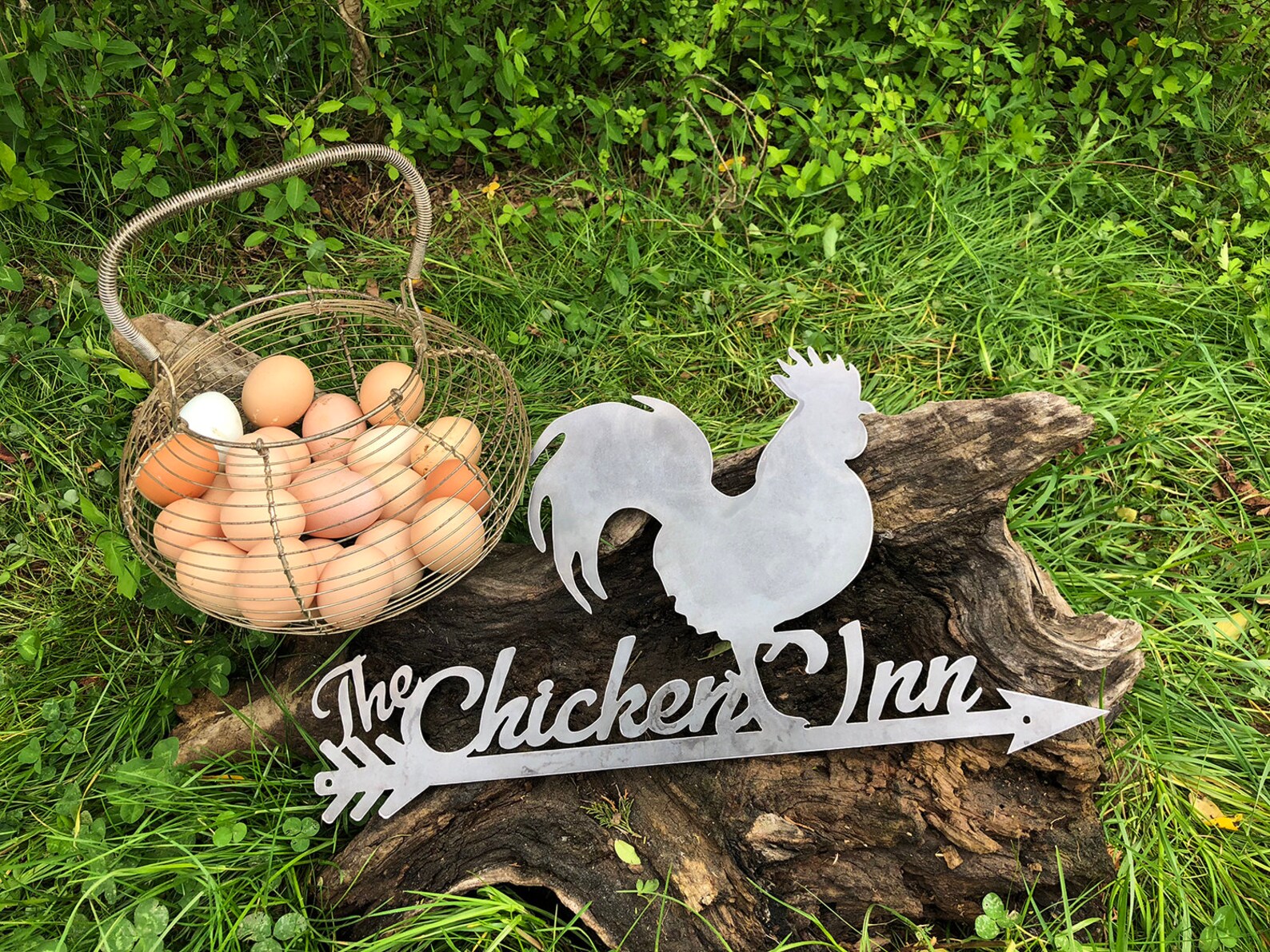 The Chicken Inn Rustic Metal Sign Rustic Farmhouse Decor Coop - Etsy