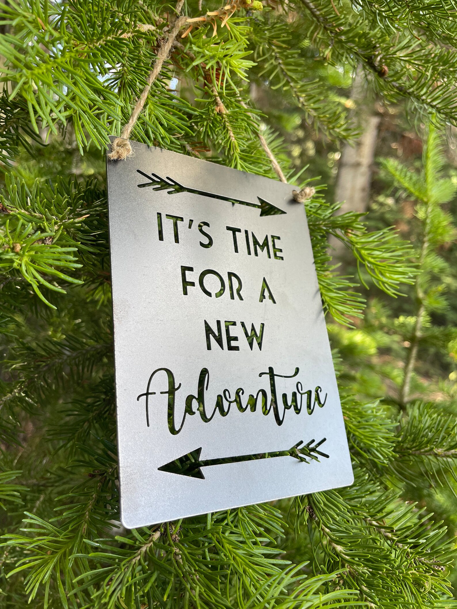 It's Time for a New Adventure Metal Sign 5" X 7" Hiking Camping Explore ...