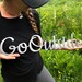 Go Outside 23 Rustic Raw Steel Cursive Sign Inspirational Sayings Metal ...
