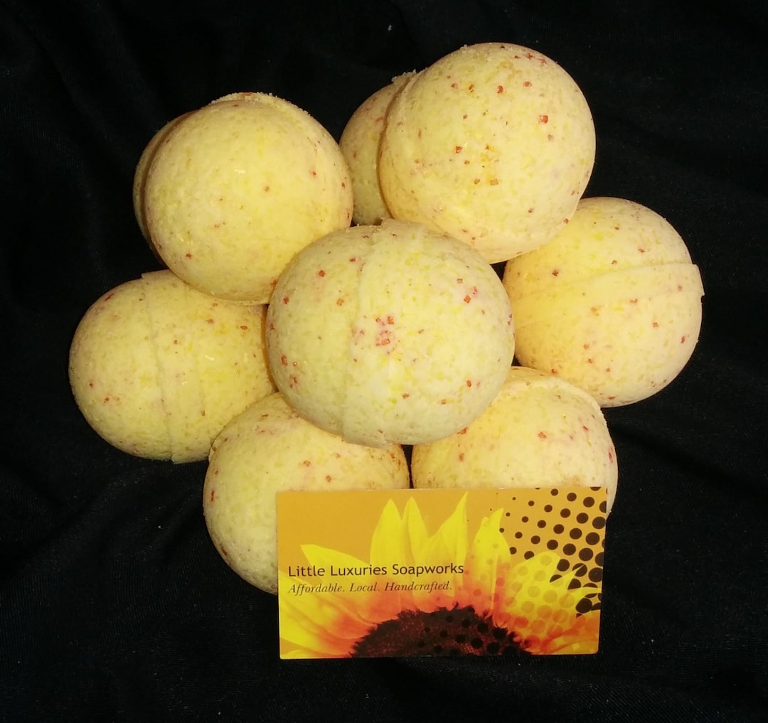 Apple Cider 5 Oz Bath Bomb Yellow Bath Bomb - Etsy