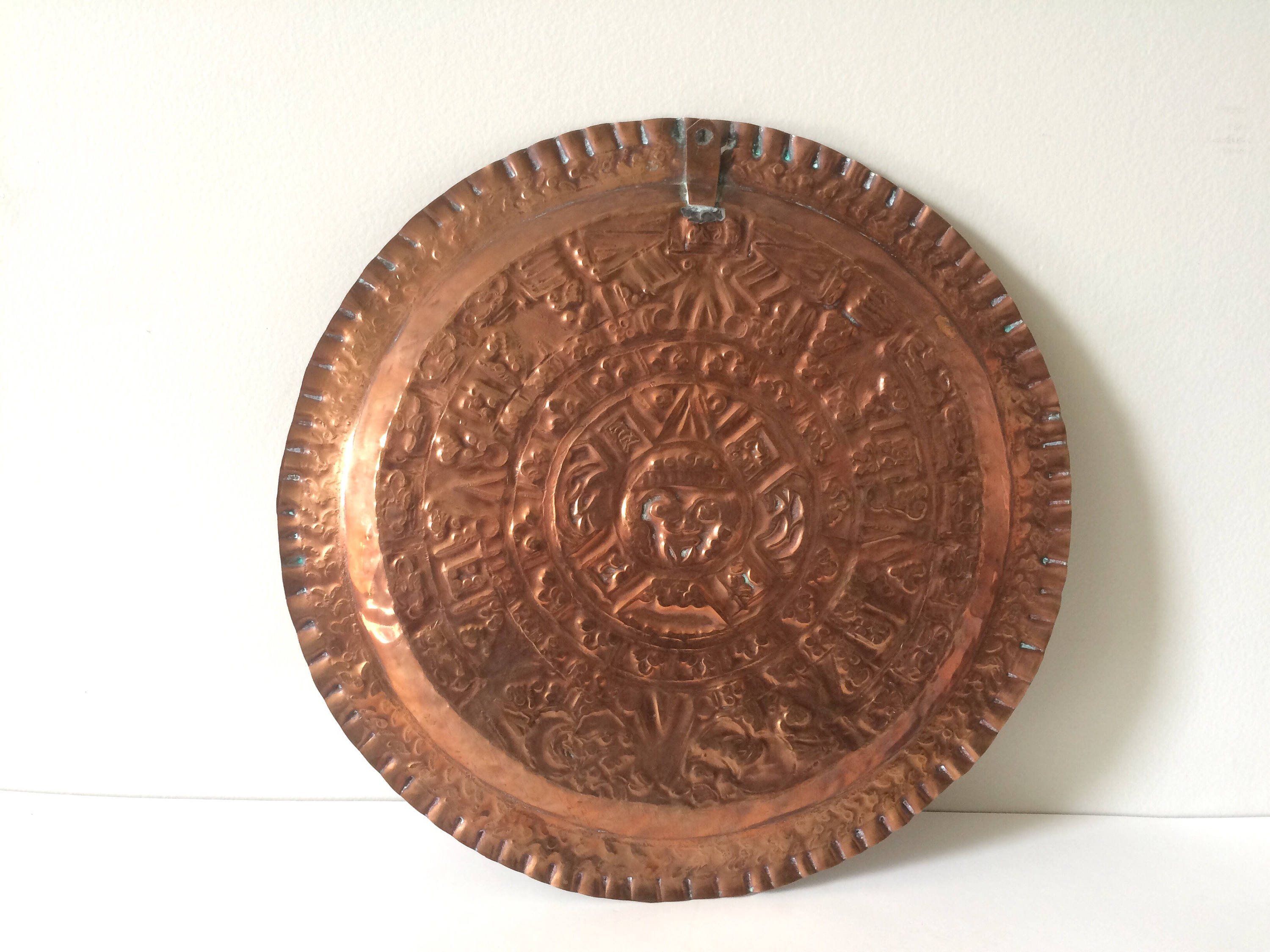 Mayan Calendar Copper Wall Plate - Etsy