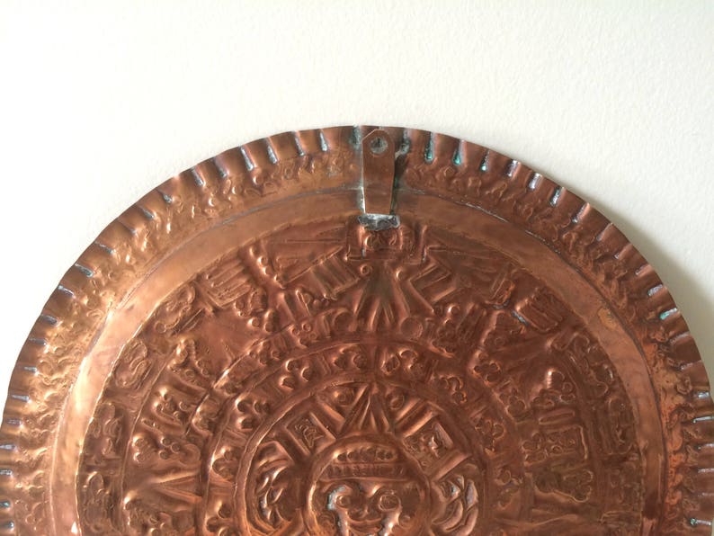 Mayan Calendar Copper Wall Plate - Etsy