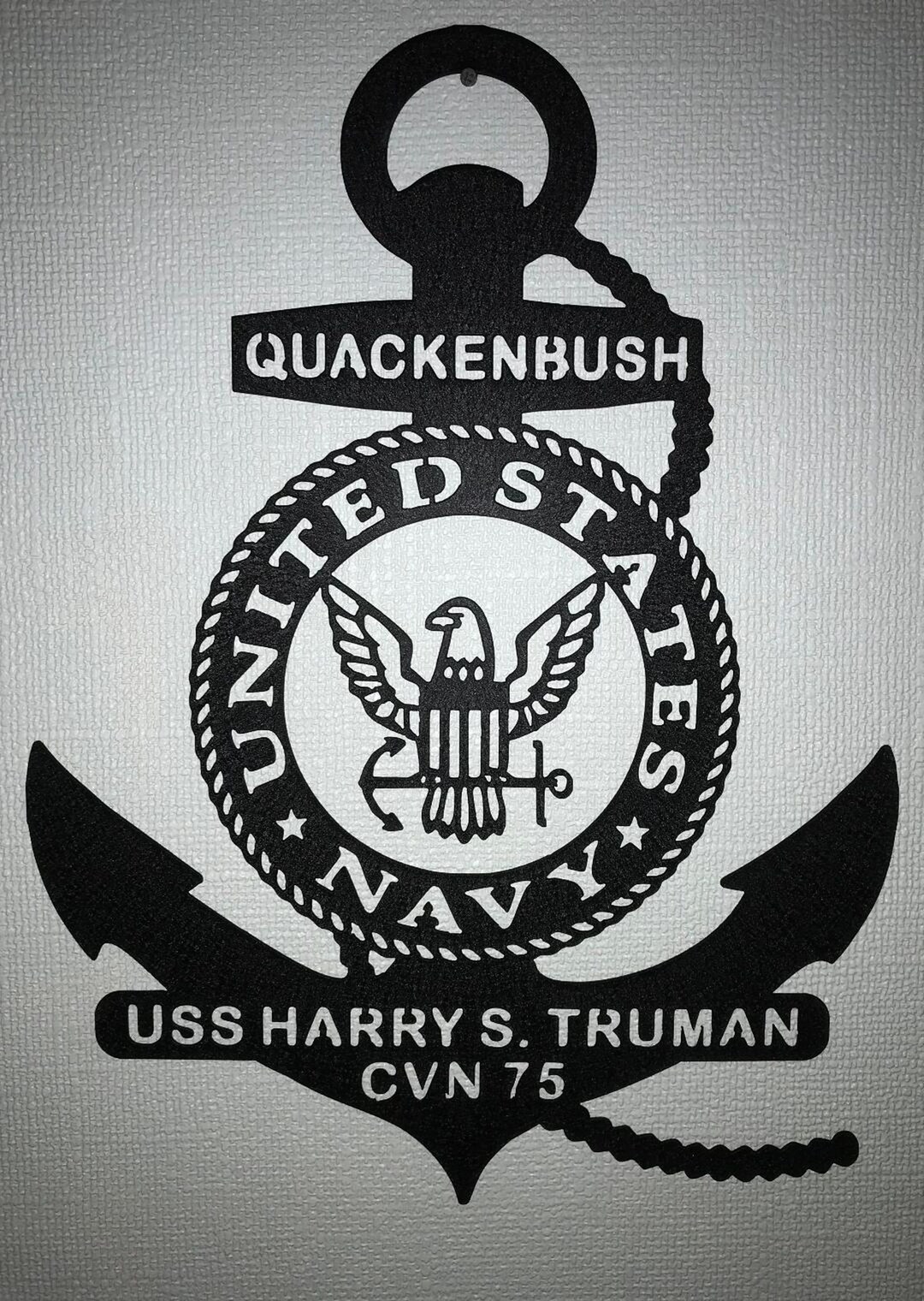 US Navy Custom Anchor Metal Sign/wall Hanging - Etsy