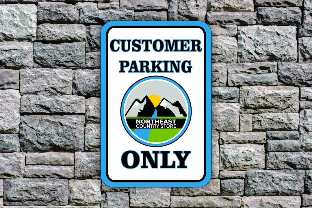 Custom Business Logo Parking Metal Sign - Etsy