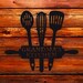 Personalized Kitchen Utensil Sign Metal Wall Art Hanging - Etsy