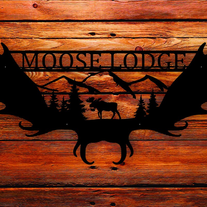 Moose Sign - Etsy