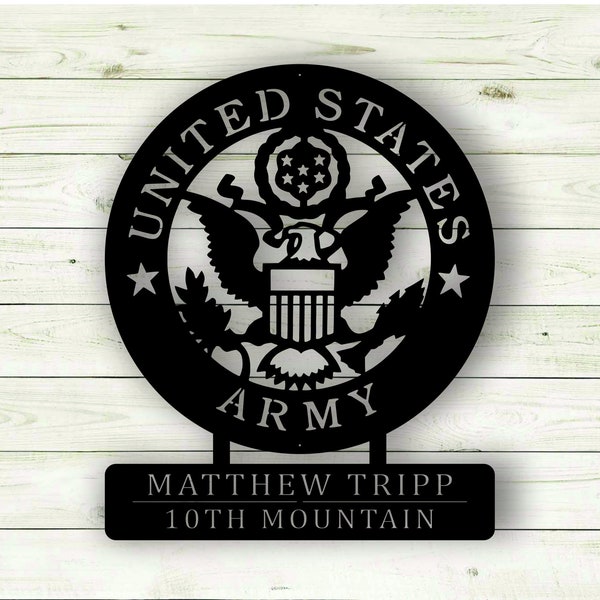 Us Army Metal Art - Etsy