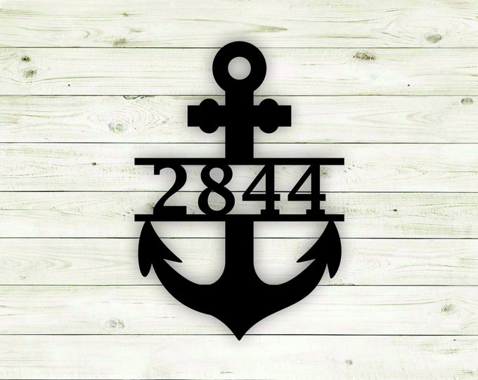 Wooden Anchor Sign, Anchor Sign Initial, Anchor Monogram Sign, Anchor ...