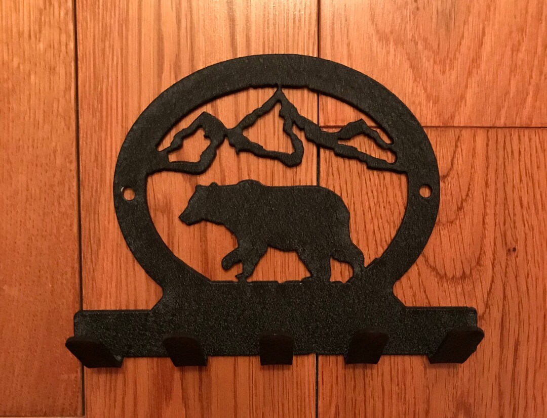 Bear Themed Steel Wall Key Rack - Etsy
