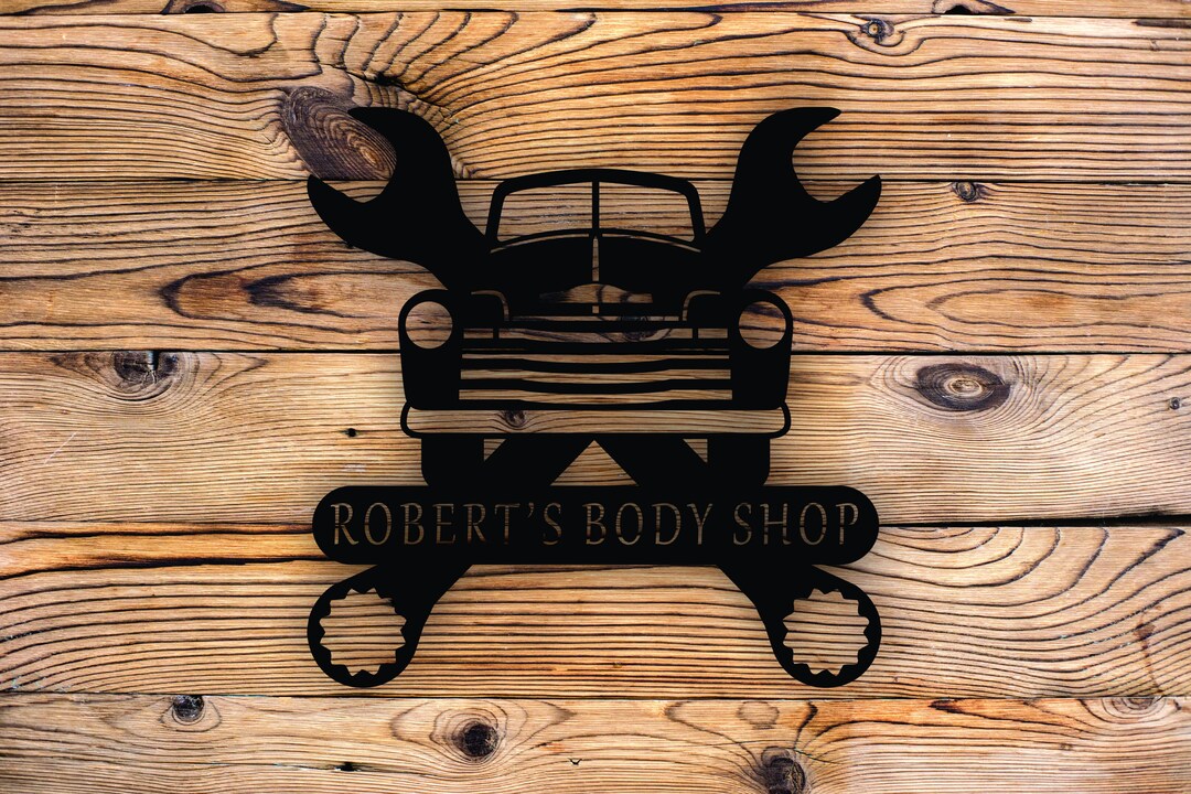 Personalized Metal Garage Sign Workshop Sign Father's Day Gift Metal ...