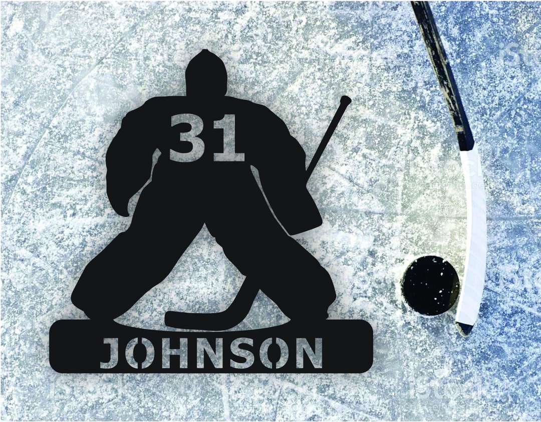 Personalized Hockey Goalie Wall Hanging/metal Sign - Etsy