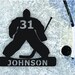 Personalized Hockey Goalie Wall Hanging/metal Sign - Etsy