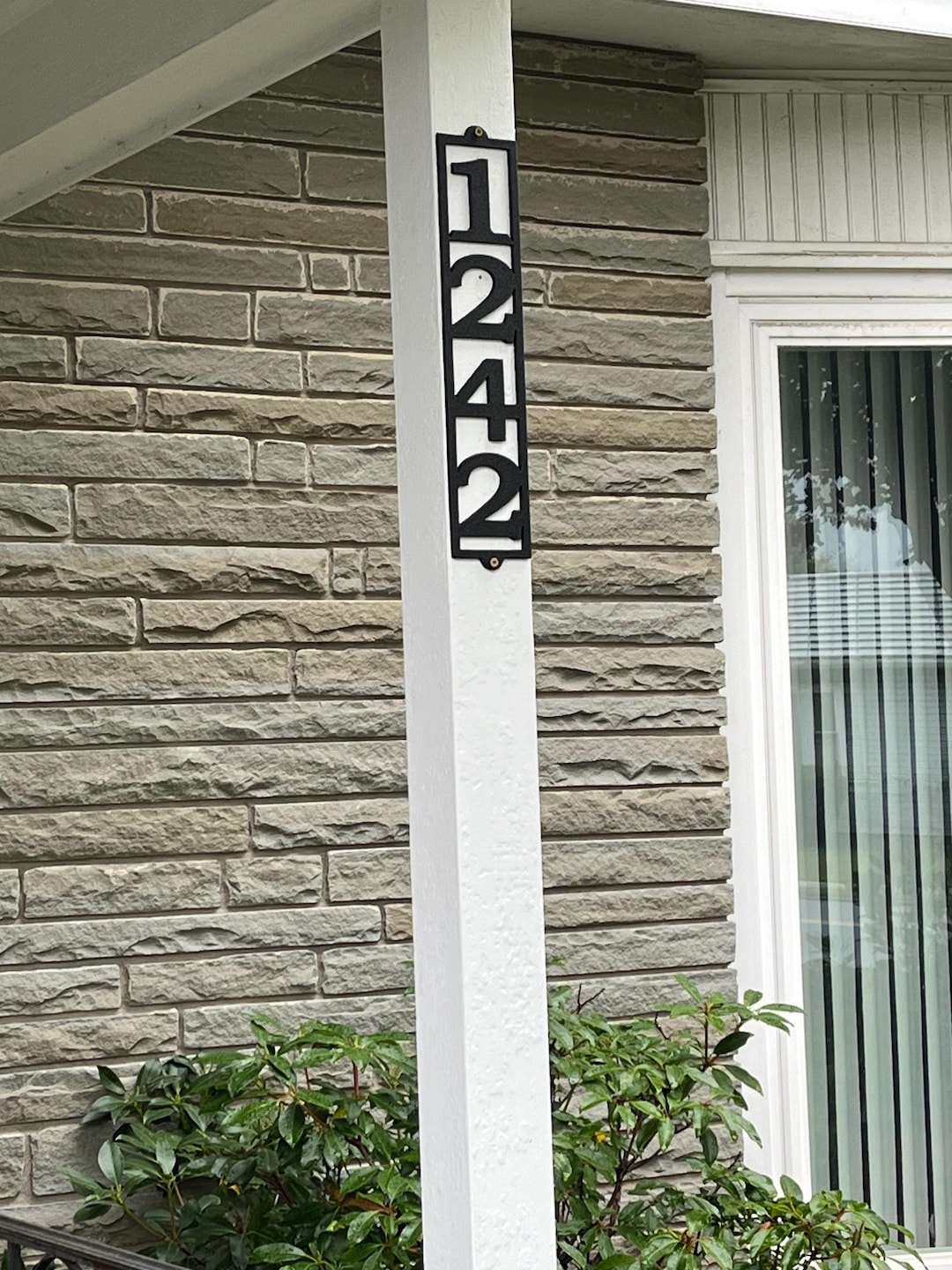 Custom Vertical House Number Sign / Post Address Sign / Heavy Weight ...