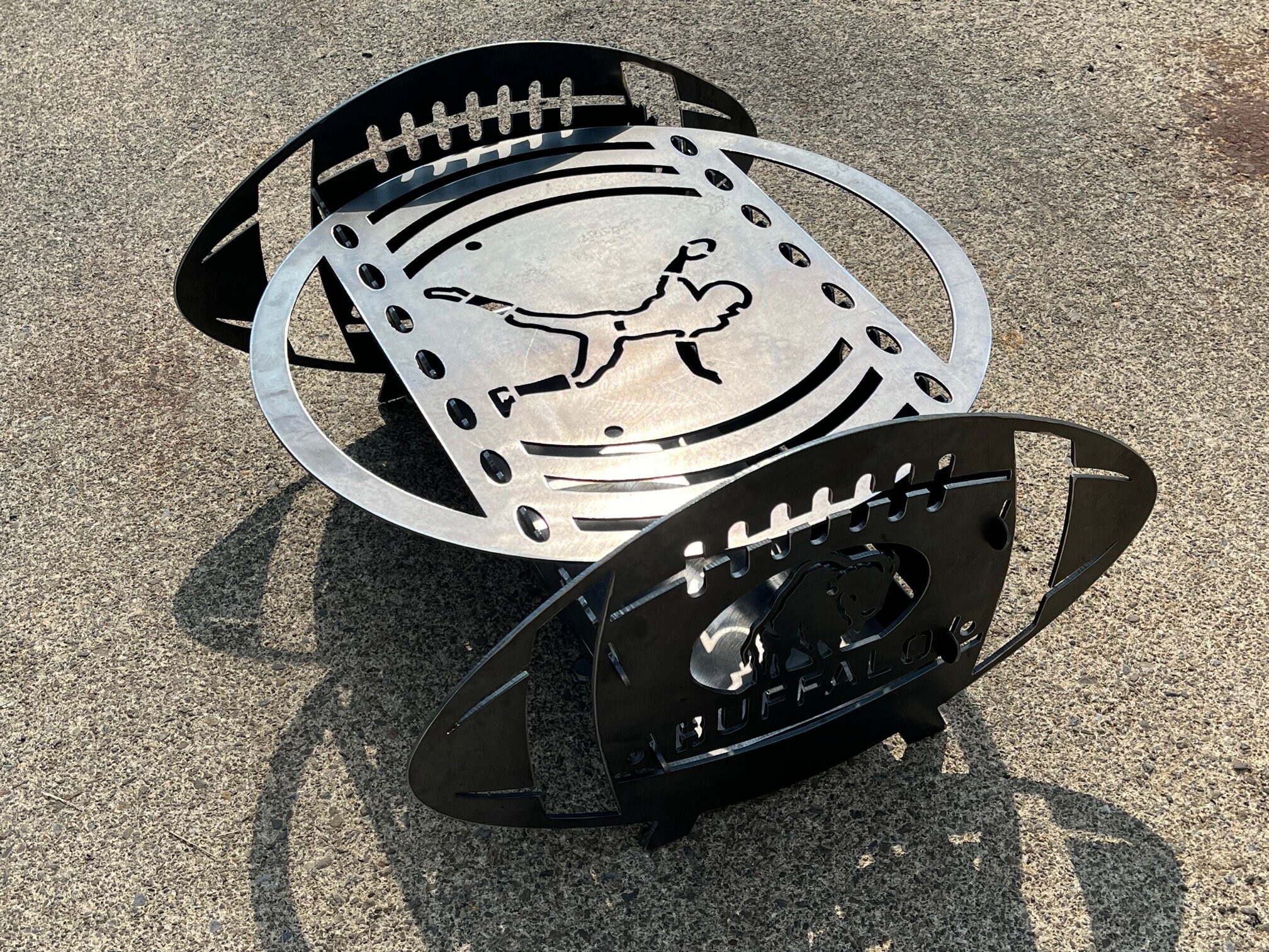 Buffalo Bills Football Collapsible Steel Fire Pit Grill - Etsy