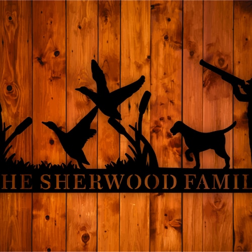 Personalized Duck Hunting Metal Wall Art Hanging | Etsy