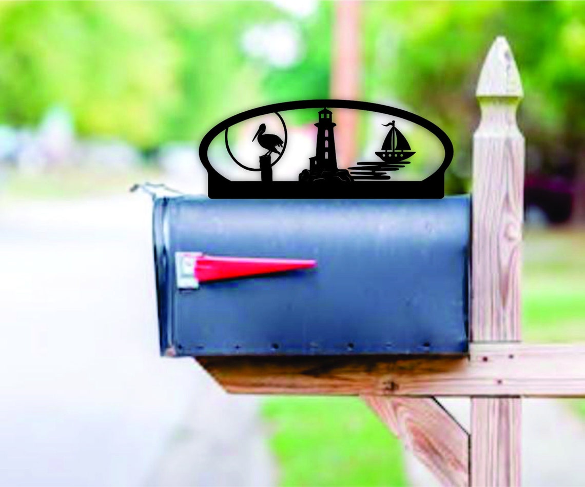 Ocean Life Themed Steel Mailbox Topper - Etsy