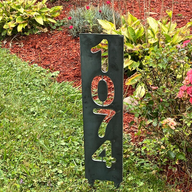 House Number Yard Sign - Etsy