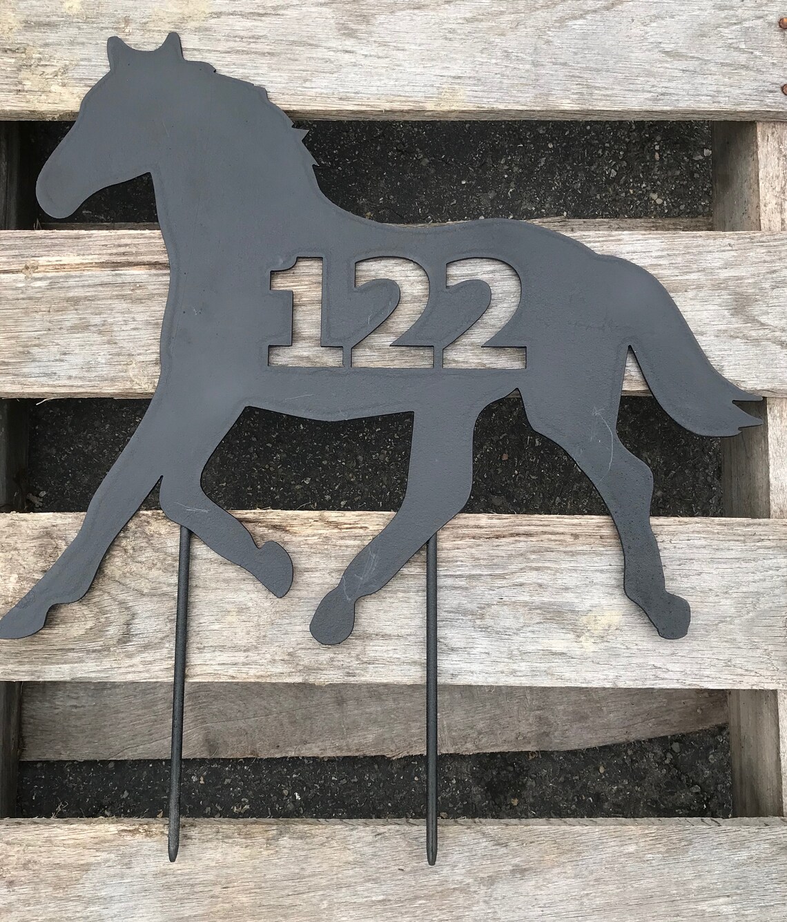 Horse Themed Custom Address Steel Yard Sign - Etsy