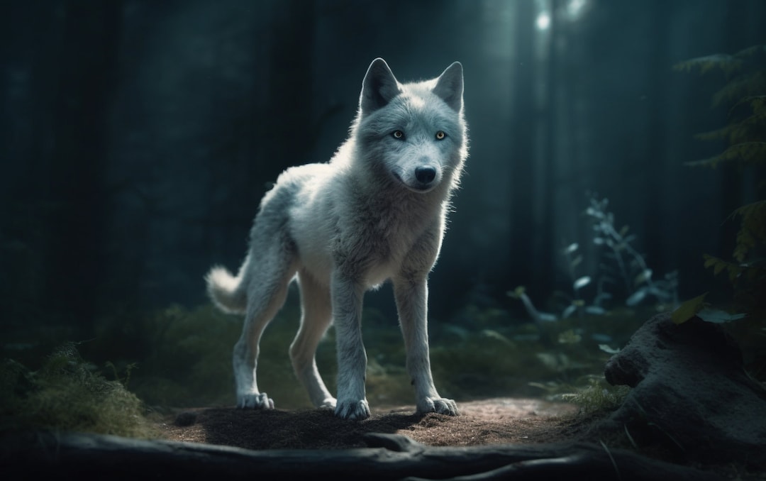 Ethereal Baby Wolf Digital Art - Etsy