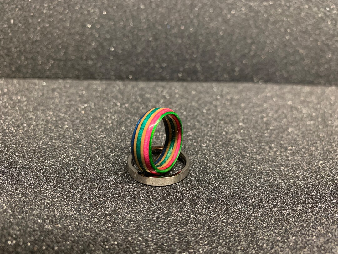 Handmade, Custom, Recycled Skateboard Ring - Etsy