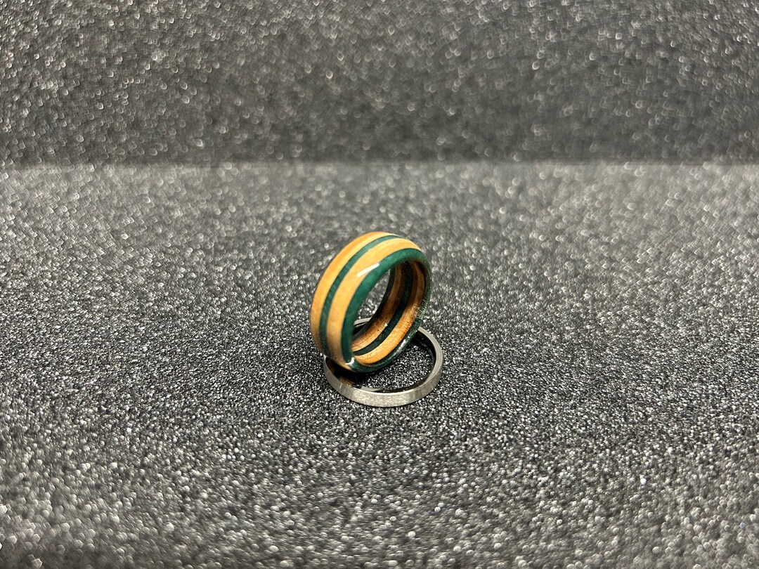 Handmade, Custom, Recycled Skateboard Ring - Etsy
