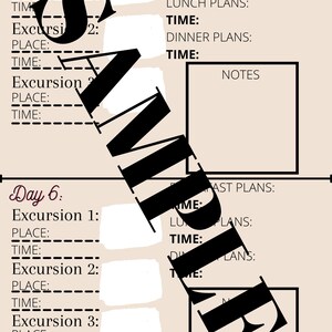 Editable Travel Itinerary! Flight, Hotel, Daily Excursions ...