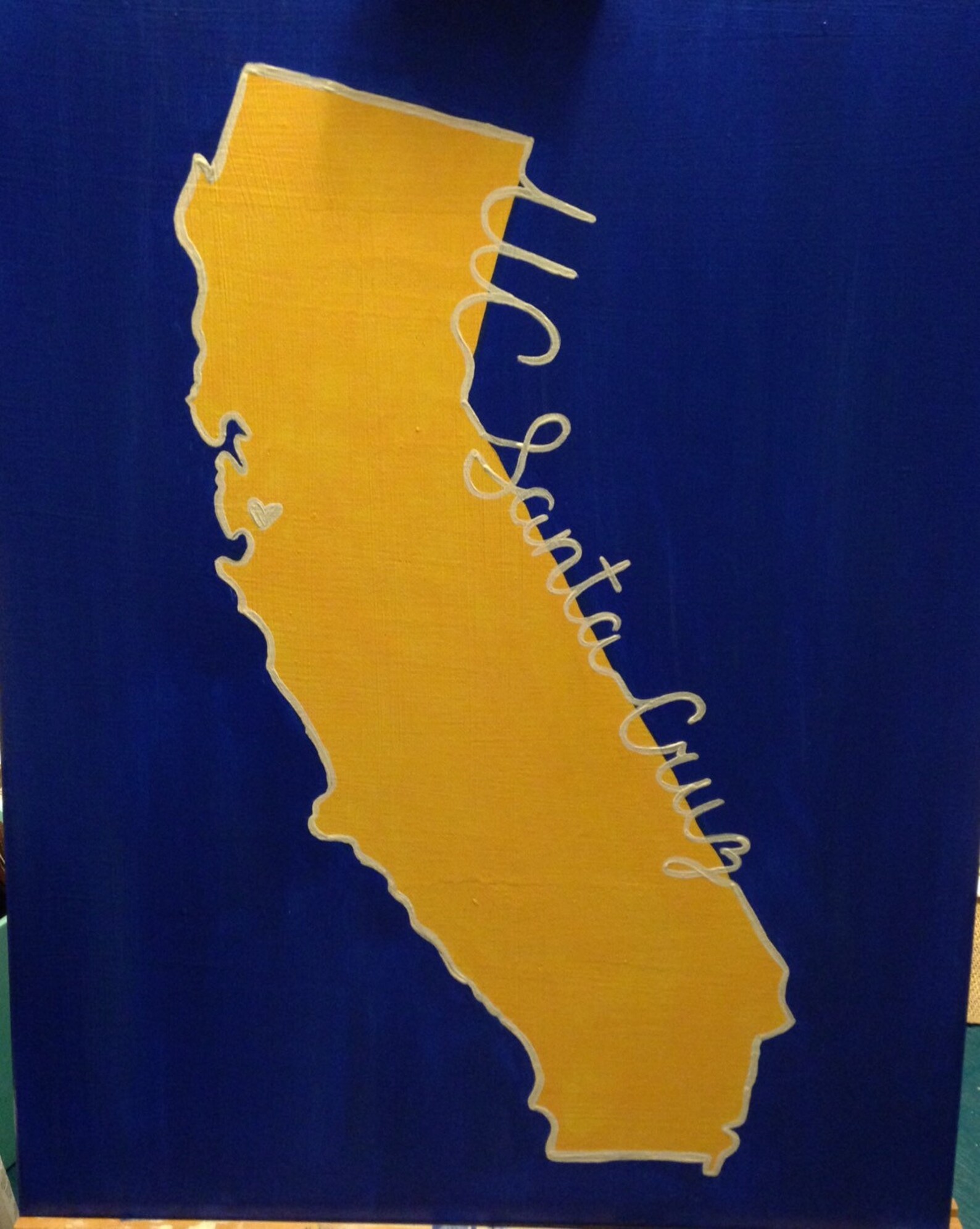 State Paintings With Custom Name & Location Accents on Canvas and ...