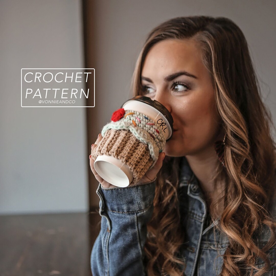 Crochet Cupcake Cup Cozy Pattern, Instant PDF Download (digital) - Etsy