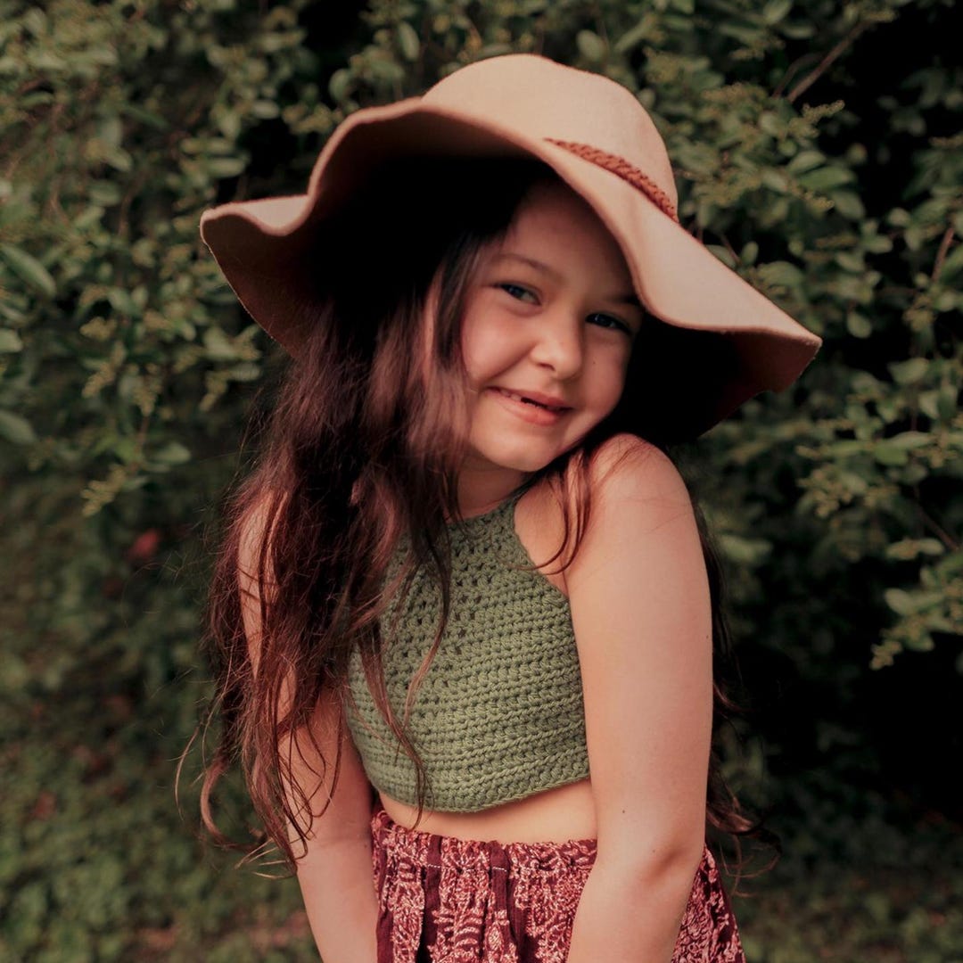 LIL WILLIAM - Crochet Halter Top Pattern - 9 Sizes, Crochet Top for ...