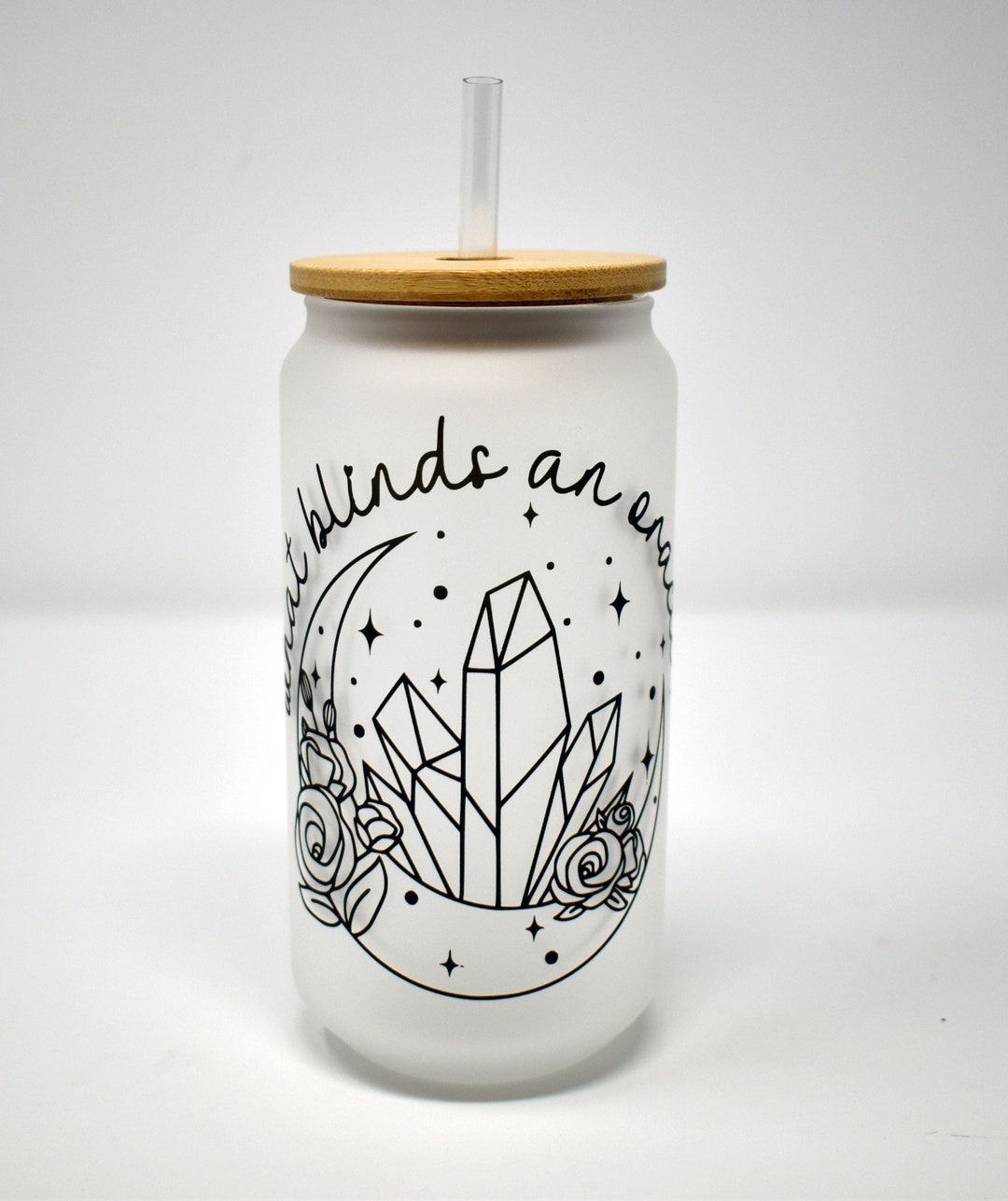 Crescent City House of Earth and Blood Frosted Glass 16oz Cup what ...