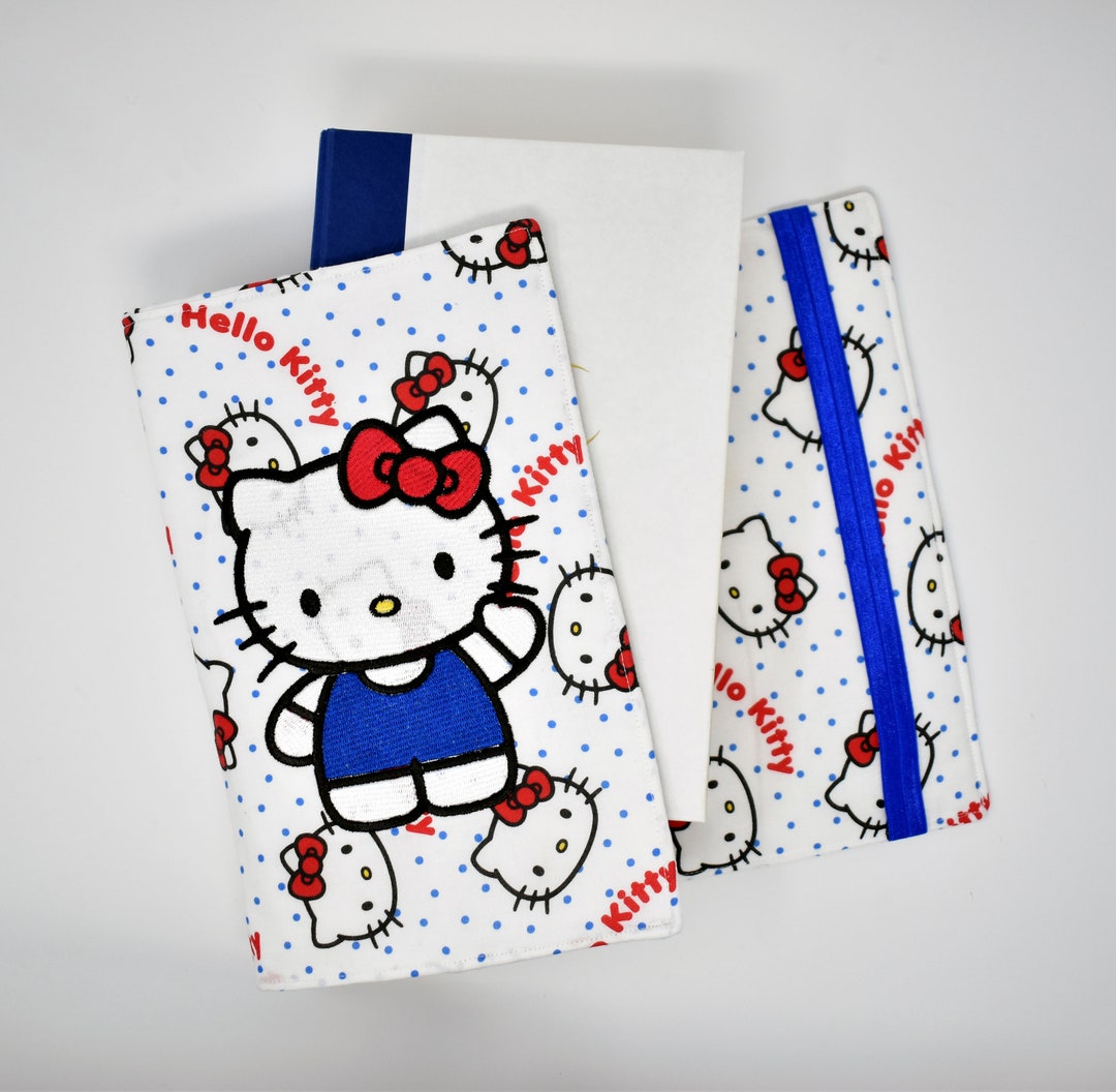 Adjustable Reusable Book Cover Fabric Book Cover Cute Hello Kitty Cover ...