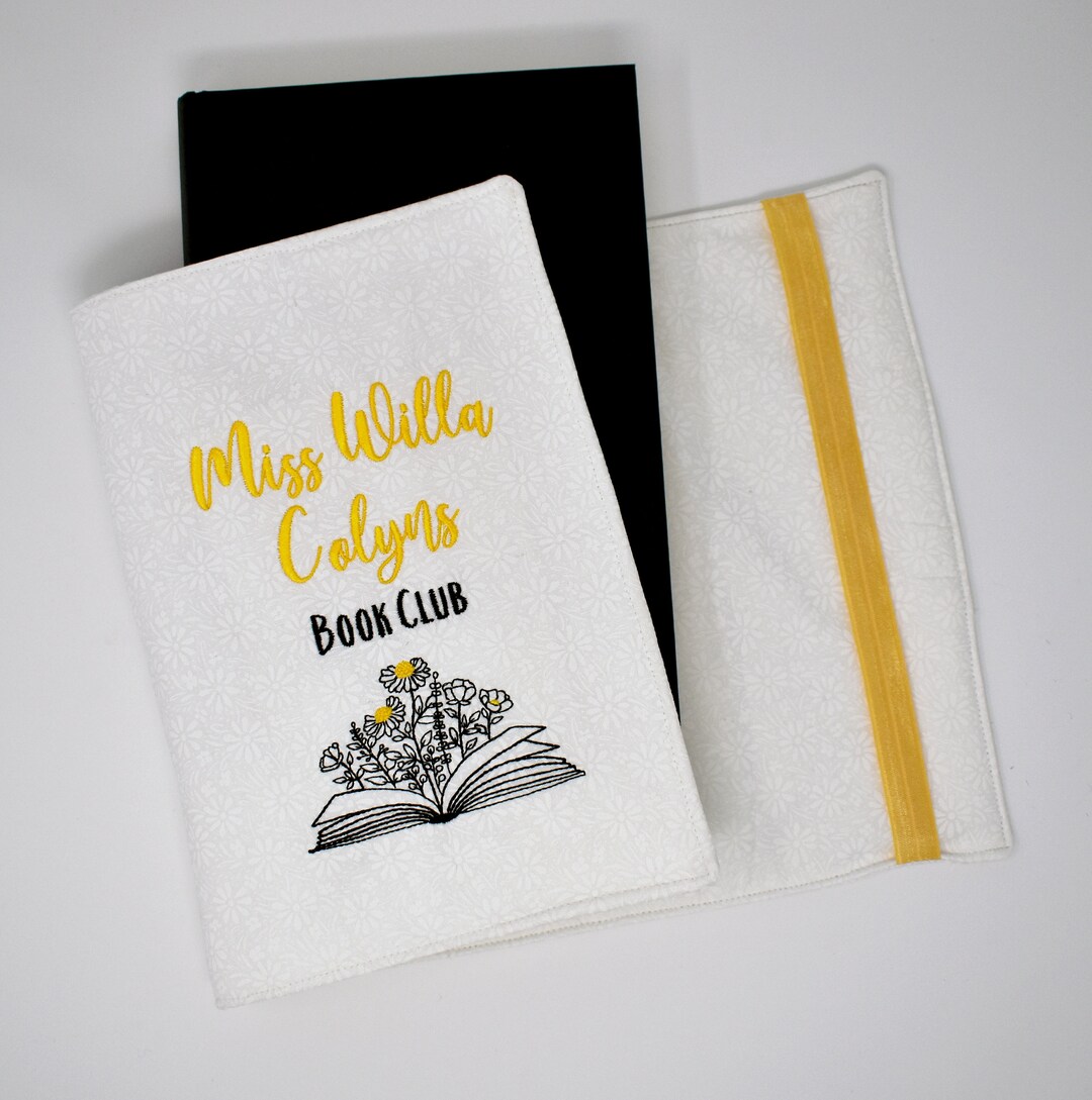 Adjustable Reusable Book Cover Fabric Book Cover FBAA Miss Willa Colyns ...