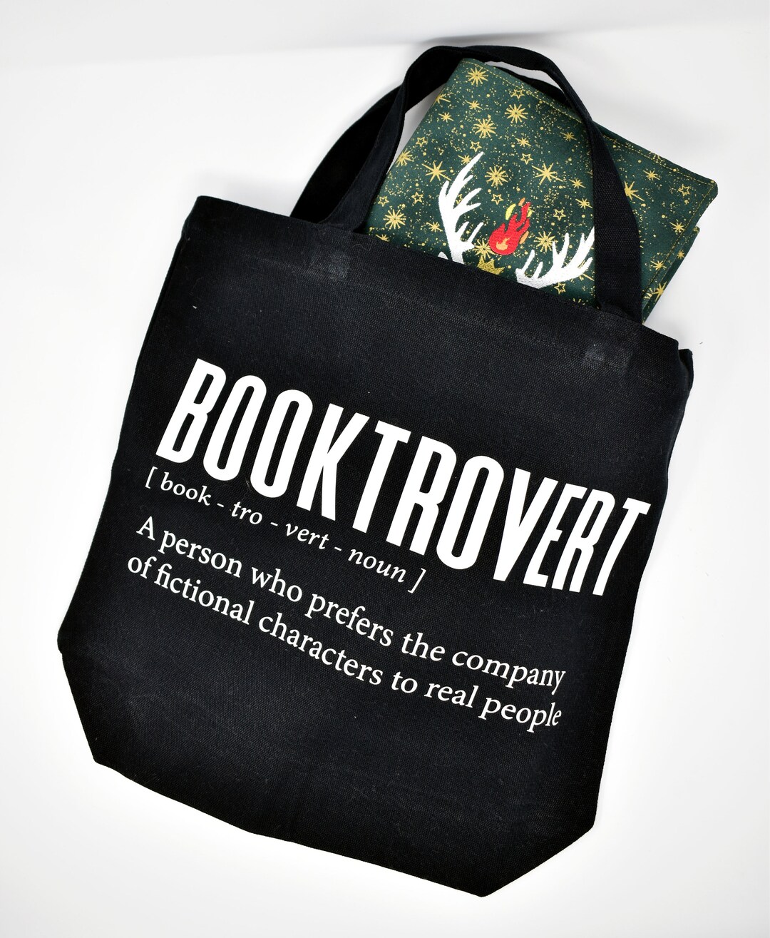 Book Tote Bag Bookish Quotes Booktrovert Book Tote - Etsy