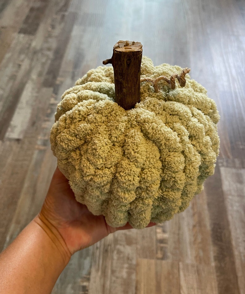 Chunky Chenille Hand Knit Pumpkins - Etsy