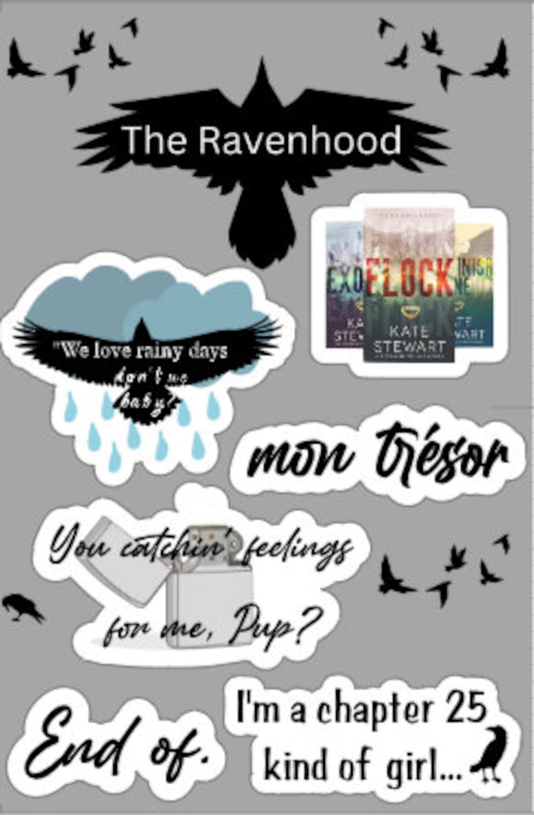 Flock Ravenhood Inspired Sticker Sheet - Etsy