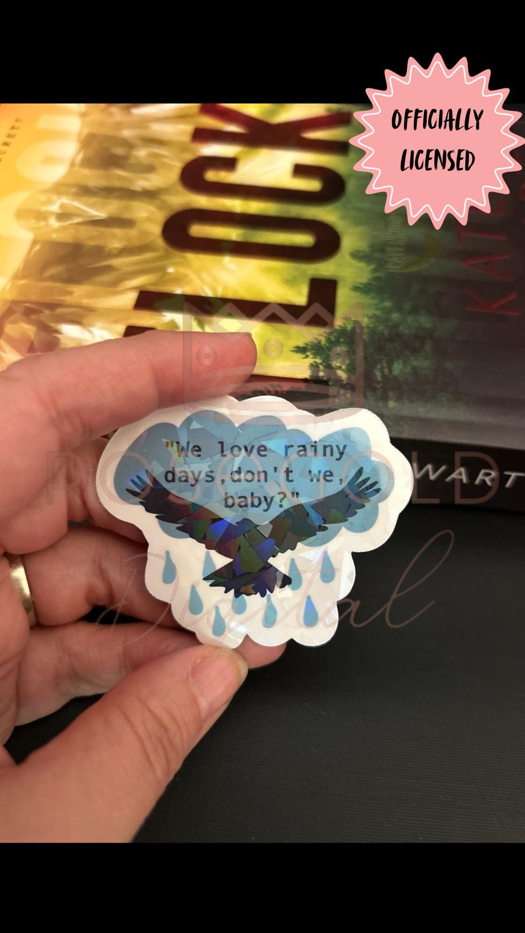 Flock Ravenhood® Inspired Sticker, “we Love Rainy Days” **OFFICIALLY ...