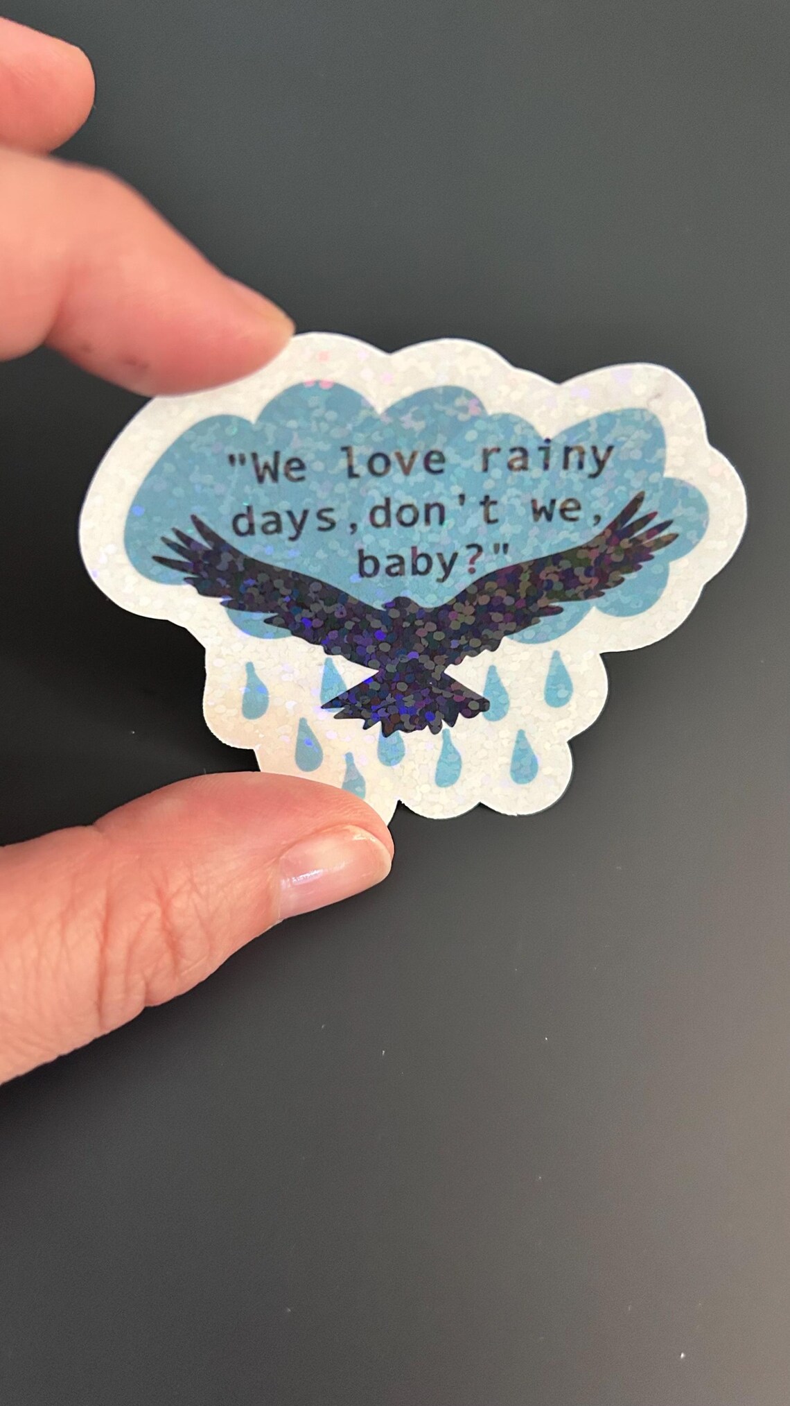 Flock Ravenhood® Inspired Sticker, “we Love Rainy Days” **OFFICIALLY ...