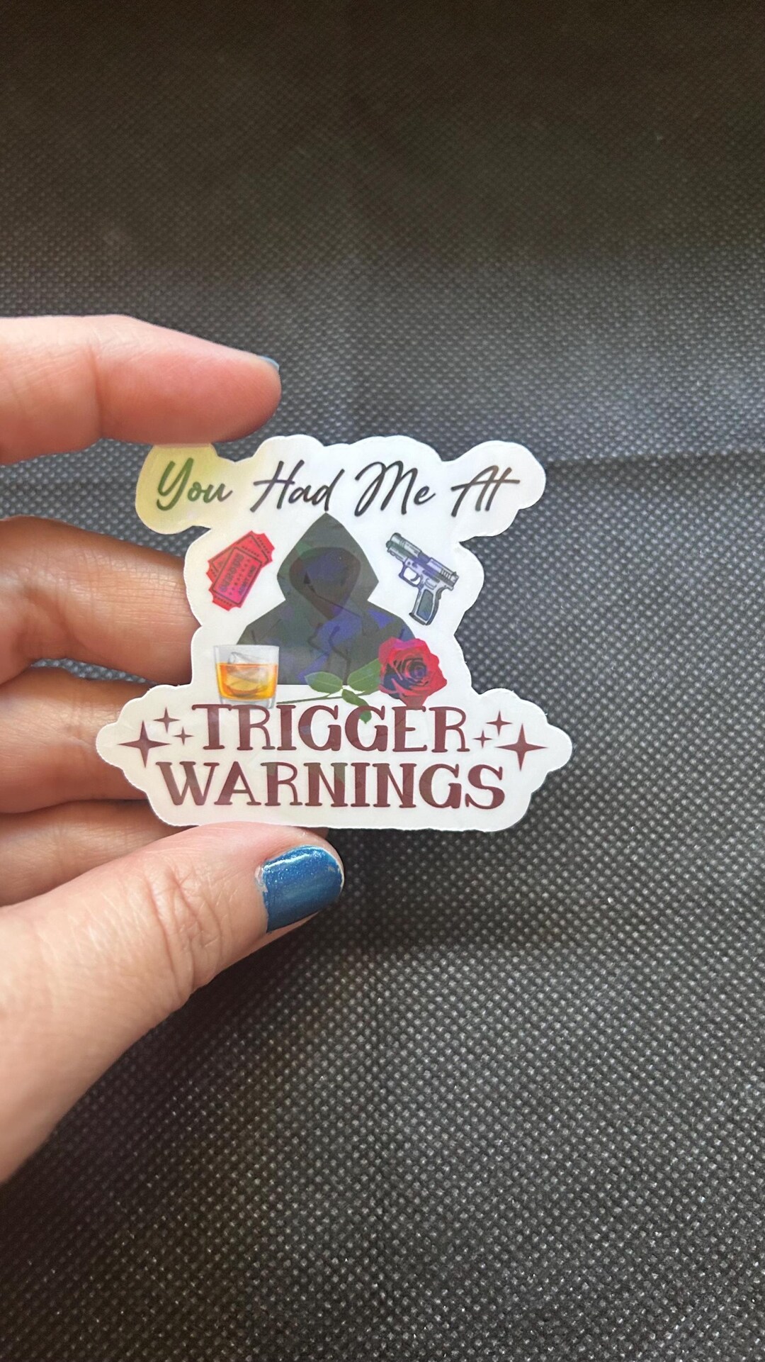 Haunting Adeline Inspired Sticker, Trigger Warnings OFFICIALLY LICENSED HD Carlton Merch - Etsy